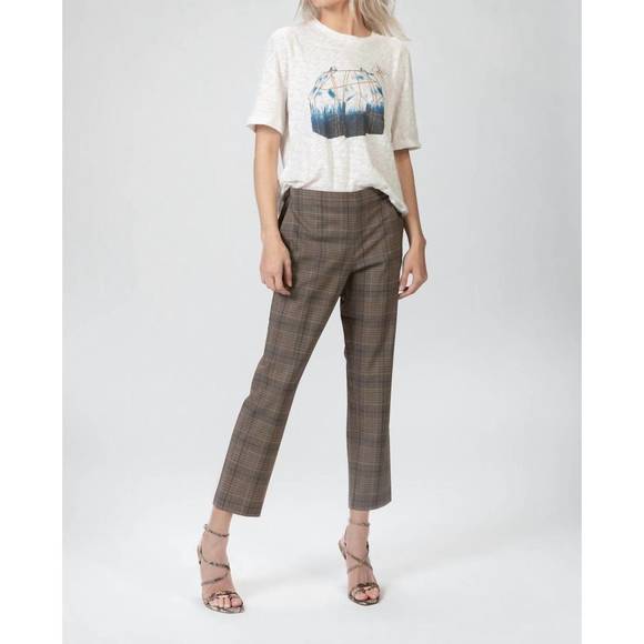 6397 | Pants & Jumpsuits | New 6397 Pullon Trouser In Brown Plaid ...